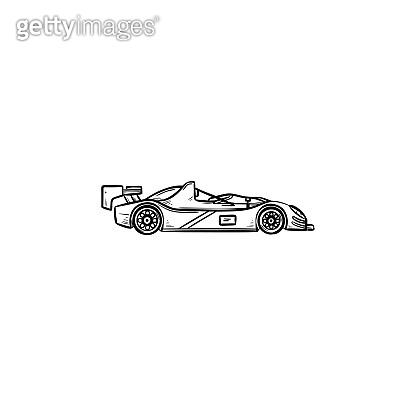 Race car hand drawn outline doodle icon 이미지 (1014992032) - 게티이미지뱅크