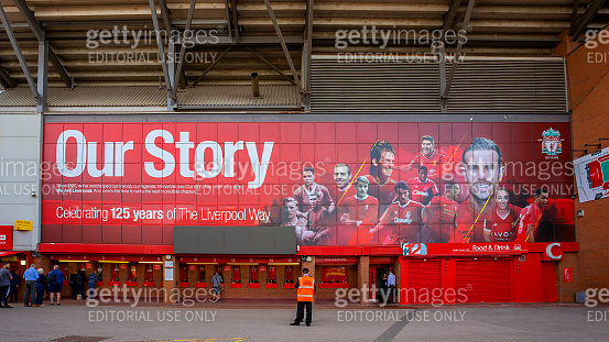 Anfield stadium, the home ground of Liverpool FC in UK (1020920730 ...