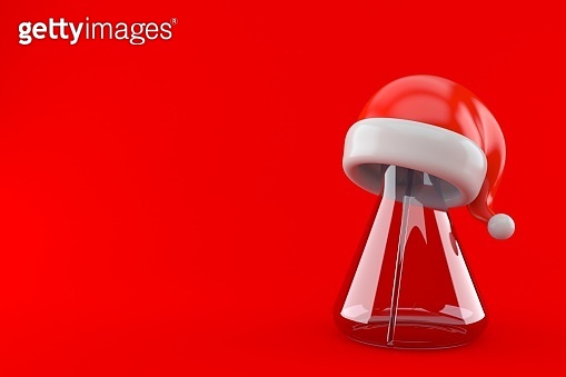 Chemistry flasks with santa hat 이미지 (1072271574) - 게티이미지뱅크
