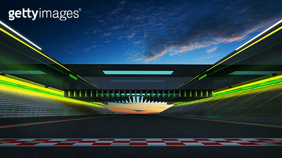 Infinity empty asphalt international race track 이미지 (960111122) - 게티이미지뱅크