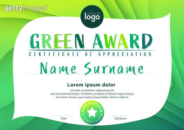 Modern environmental concept certificate of appreciation template ...