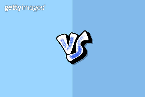 Versus screen vector design. Vs card for text. 이미지 (1158914649) - 게티이미지뱅크