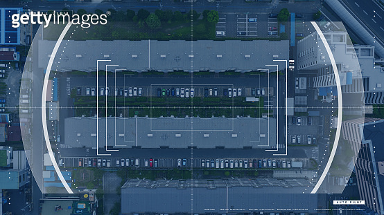 Screen of a drone controller. Head up display (HUD) of a vehicle ...