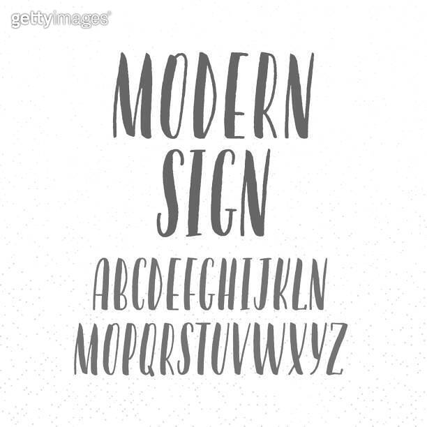 Modern font on texture background, hand-drawn alphabet, capital ...