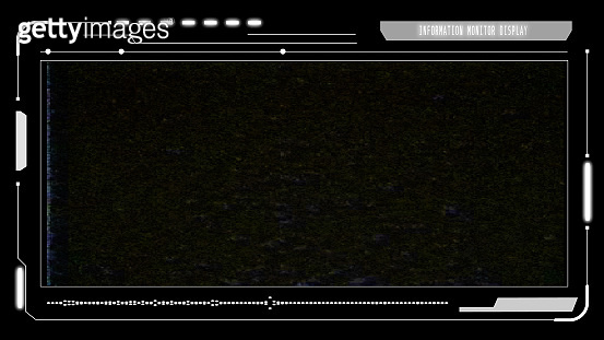 HUD Futuristic Elements Poor Interference Signal User Control Interface ...