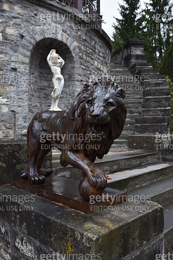 The Stirbey Castle in Sinaia Town, Romania (1132001633) - 게티이미지뱅크