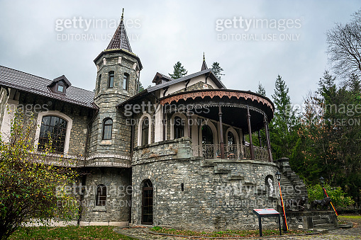 The Stirbey Castle in Sinaia Town, Romania (1132000969) - 게티이미지뱅크