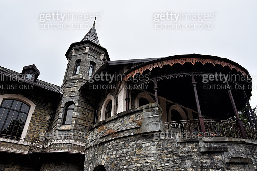 The Stirbey Castle in Sinaia Town, Romania (1132000787) - 게티이미지뱅크