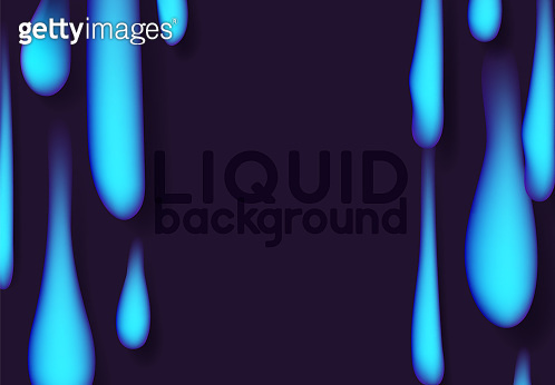 Melting liquid flowing into the bottom of the drops background. 이미지 ...