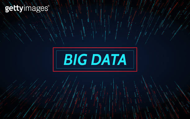 BIG DATA. Data array visual concept. Element with dots. Graphic abstract background ...
