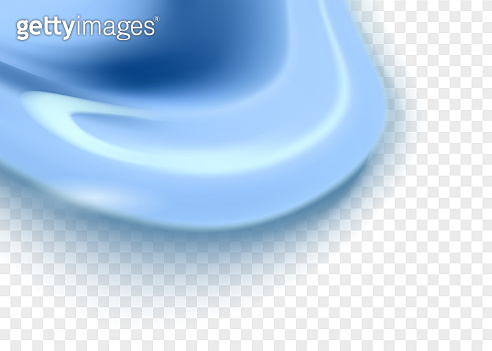 liquid flows,texture. Drops of blue substance flow. A natural product ...