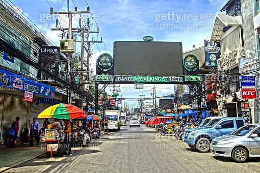 Bangla walking street in Patong Beach, Phuket, Thailand 이미지 (1161344934 ...
