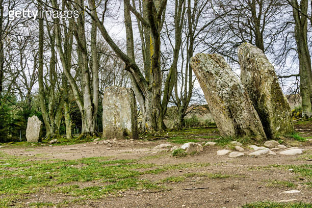 Ancient standing stones, Clava Cairns, Inverness, Scotland 이미지 ...