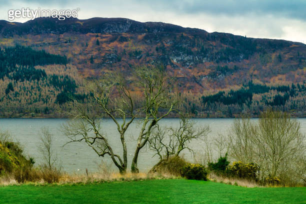 Loch Ness the great glen tectonic fault, Scottish Highlands 이미지 ...