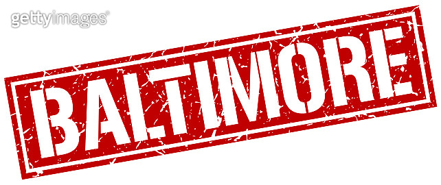 Baltimore red square stamp (1091658780) - 게티이미지뱅크