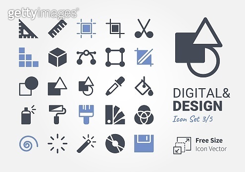 Digital & Design icon set 3 (1131549512) 일러스트, 무료 일러스트, 아이콘, 무료 아이콘 ...