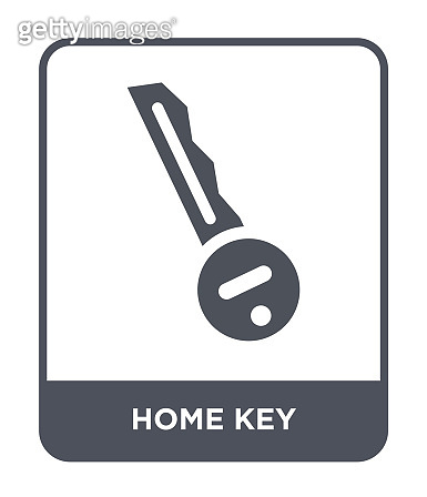 home key icon vector on white background, home key trendy filled icons ...