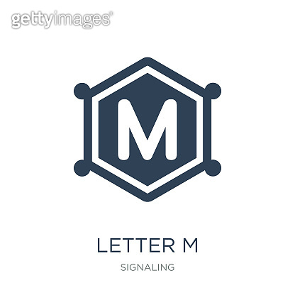 letter m icon vector on white background, letter m trendy filled icons ...