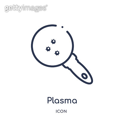 Linear plasma icon from Medical outline collection. Thin line plasma ...