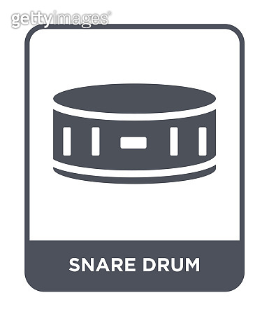 snare drum icon vector on white background, snare drum trendy filled ...