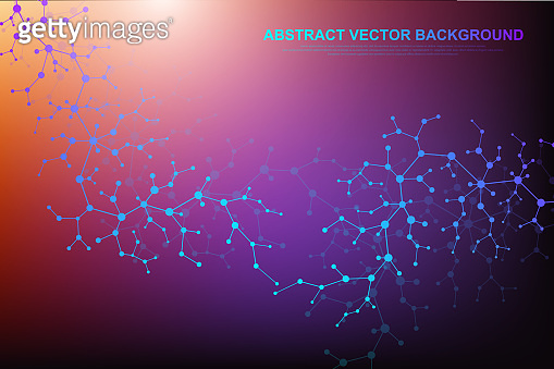 Scientific molecule background for medicine, science, technology ...