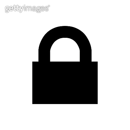 Black Key lock symbol for banner, general design print and websites ...
