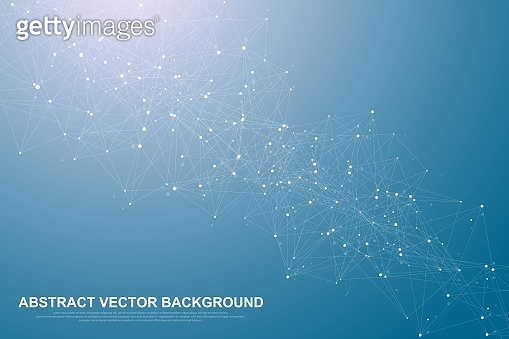 Big data visualization. Complex data threads graphic. Abstract vector ...