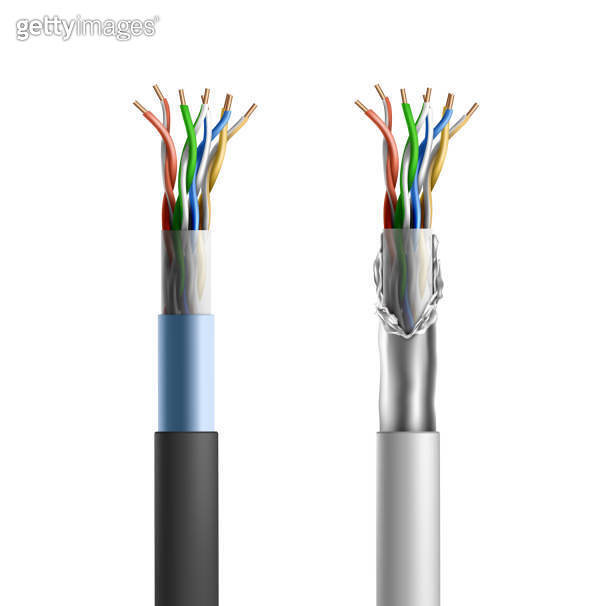 Electric shielded cable with cooper wires 이미지 (1194460741) - 게티이미지뱅크