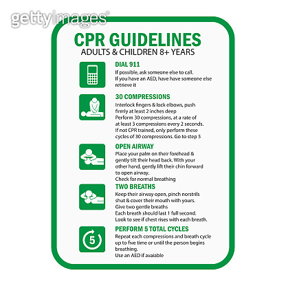 CPR Cardiopulmonary Resuscitation sign and symbol 이미지 (1184863267) - 게티 ...