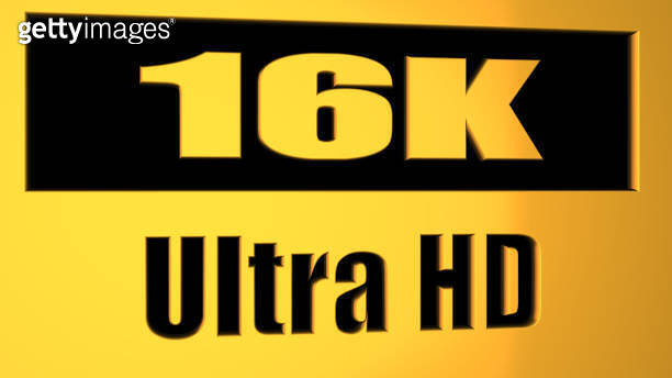 3D rendering of 16K - display resolution - computer generated image 이미지 ...