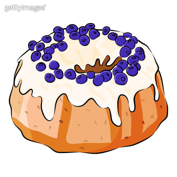 Cute cartoon loaf Isolated on the white background. Flat style. Vector ...