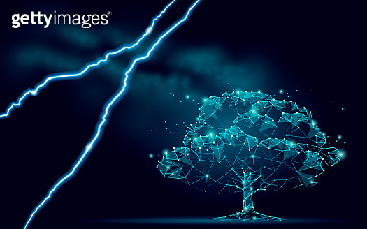 Ecological danger abstract tree concept. Ecology nature pollution save ...