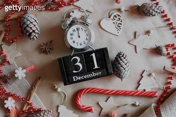 December 31st. New year composition. 이미지 (1182820754) - 게티이미지뱅크