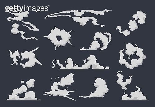 1901.m30.i010.n040.P.c25.632355116 Cartoon smoke cloud. Comic steam ...