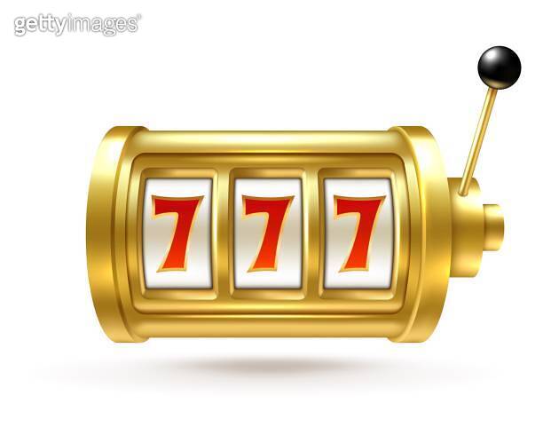 Slot machine. Lucky sevens jackpot, winning number bingo fortune ...