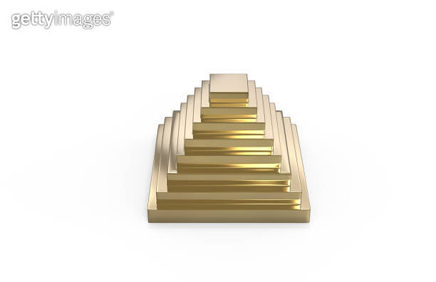 Pyramid Stairs Of success on isolated white background, ready for your ...