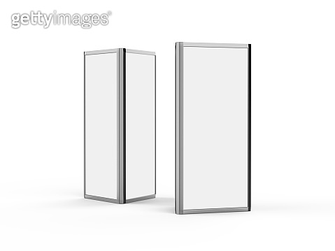 aluminum triangular booth display tower, 3 sided display stand rack ...
