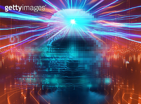 blue digital cyber hacker 3d illustration 이미지 (1159514159) - 게티이미지뱅크