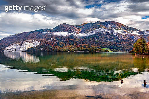 Wolfgangsee lake, Saint Gilgen, Austria (1138424978) - 게티이미지뱅크