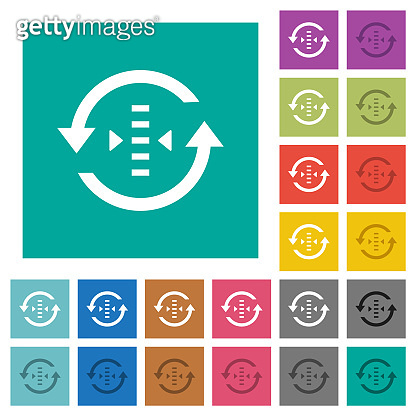 Adjust refresh rate square flat multi colored icons 이미지 (1132145682 ...