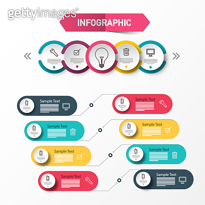 Infographic Layout. Vector Infographics Concept. Data Flow Chart ...