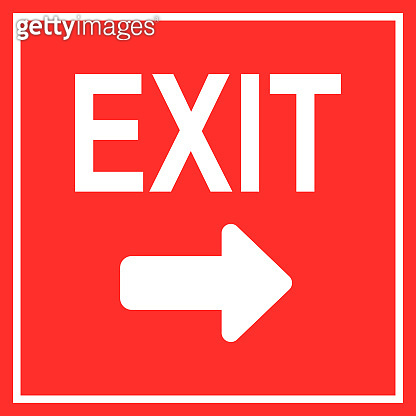 exit sign and right arrow direction (1139010608) 일러스트, 무료 일러스트, 아이콘, 무료 ...
