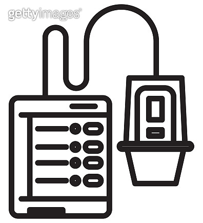 EVM - Electronic Voting Machine with verifiable paper record (VPR) Icon ...