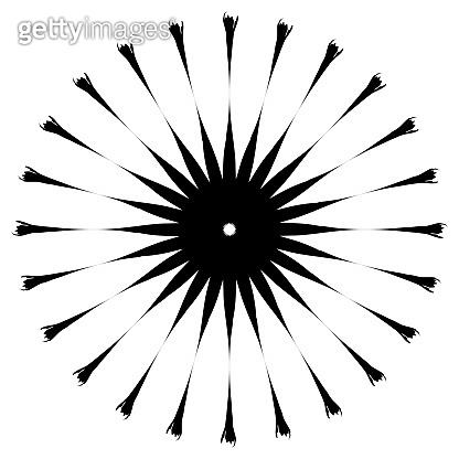Retro Sun Burst Shape. Vintage logo, labels, badges. Vector design ...