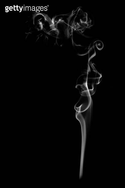 Abstract white smoke on black background. smoke on black background 이미지 ...