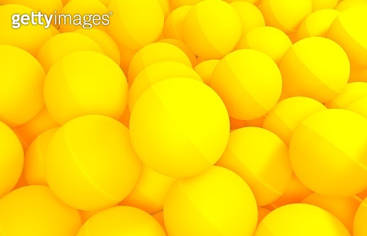 Yellow neon balls, abstract background 이미지 (1146902238) - 게티이미지뱅크