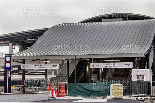 Halkali Marmaray Train Station construction, Istanbul 이미지 (1133276446 ...