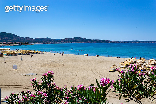Oren Beach Panoramic view. Burhaniye district popular touristic ...