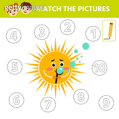Printable drawing worksheet. Fill in numbers from 1 to 10. 이미지 ...