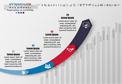 Infographic business timeline process chart template. marketing icons can be used for workflow ...